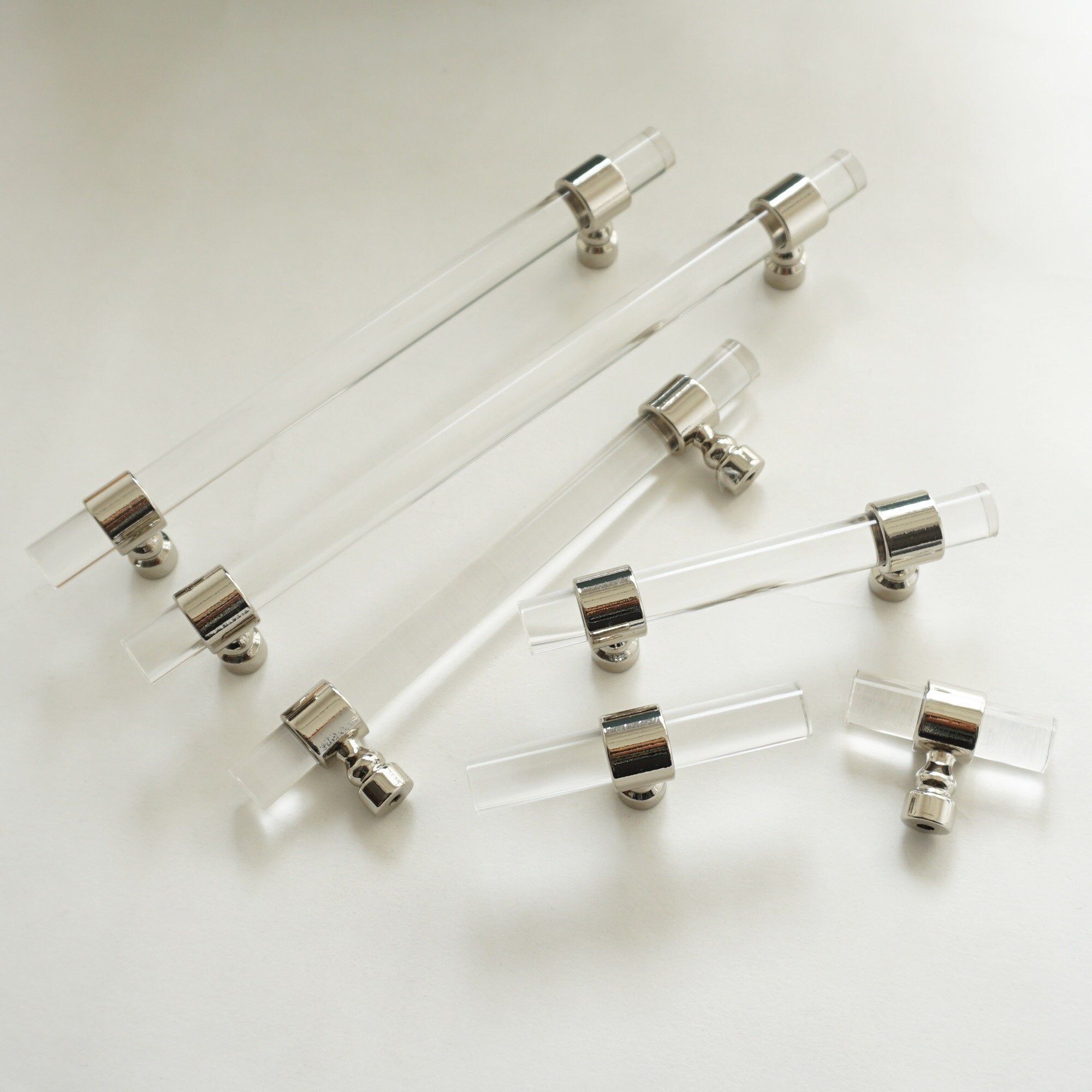 Custom Dresser Pulls knobs Drawer Handle Acrylic Clear | Etsy