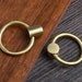 Solid Brass Material Ring Pulls Gold Brass Dresser Knobs - Etsy