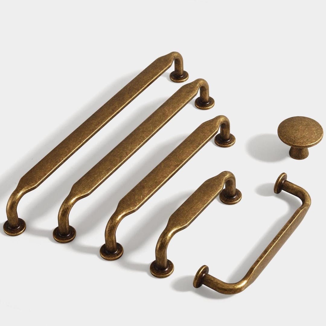 Antique Bronze Drawer Pulls Knobs Dresser Knobs Gold Handles Black ...