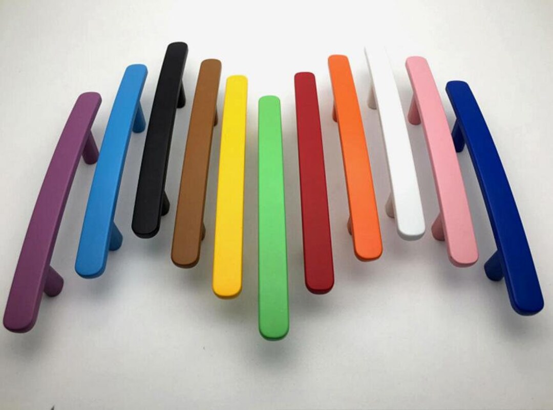 3" 3.75" 5" Colorful Pull Handles Drawer Pulls Cabinet Door Handle ...