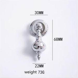 Chrome Drawer Knobs Drop Ring Kitchen Knob Cabinet Pull Drawer Knobs Pulls Dresser Knobs Pulls ...