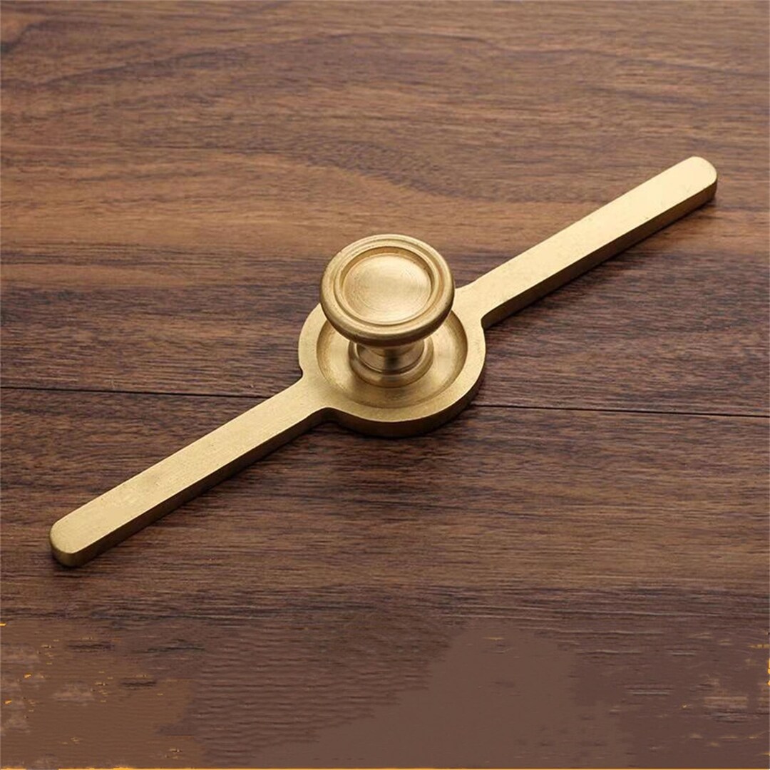 Brass Drawer Knobs Pulls Back Plate Kitchen Cabinet Pulls Drawer Knobs Pulls Handles Dresser ...