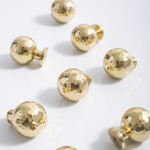 Hammer Ball Cabinet Pulls Knobs Drawer Knob and Pull Solid Brass Dresser Knob Kitchen Handle ...