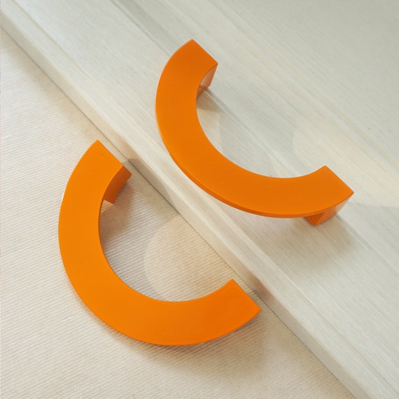 3.78'' Colorful Orange Drawer Pulls Handles Dresser - Etsy