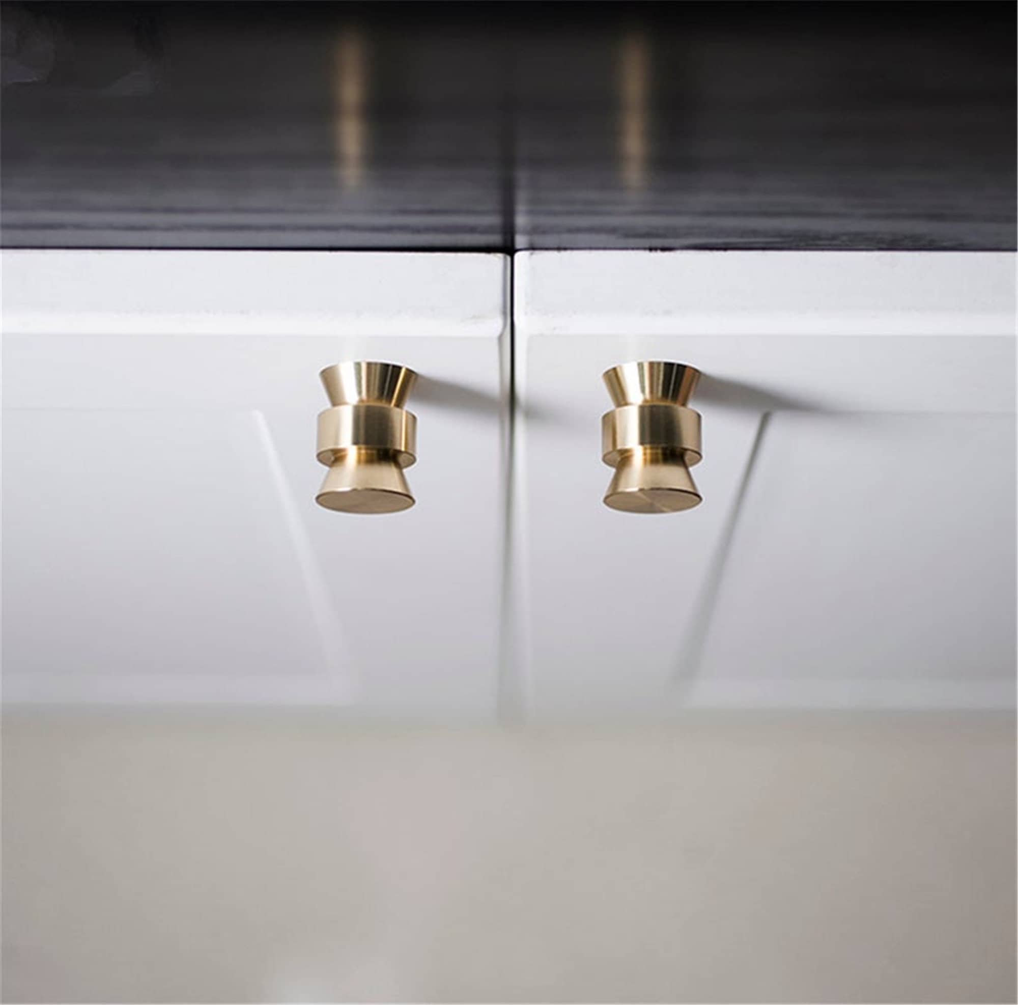 Unique Knobs Kitchen Cabinet Pulls Knobs Brass Black Drawer | Etsy