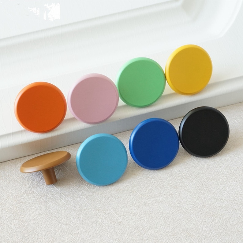 37mm Colorful Drawer Knobs Pulls Kitchen Cabinet Knobs Dresser - Etsy