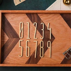 Solid Brass House Numbers Letters Metal Address Number Gold Room ...