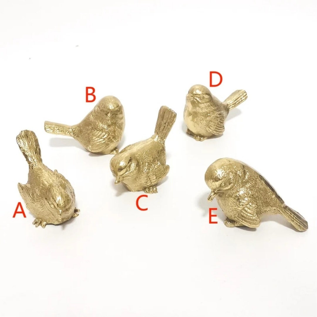 Cute Brass Bird Knobs Pulls Gold Door Knobs Dresser Knob Handle Gift Unique Drawer Knob Gold ...