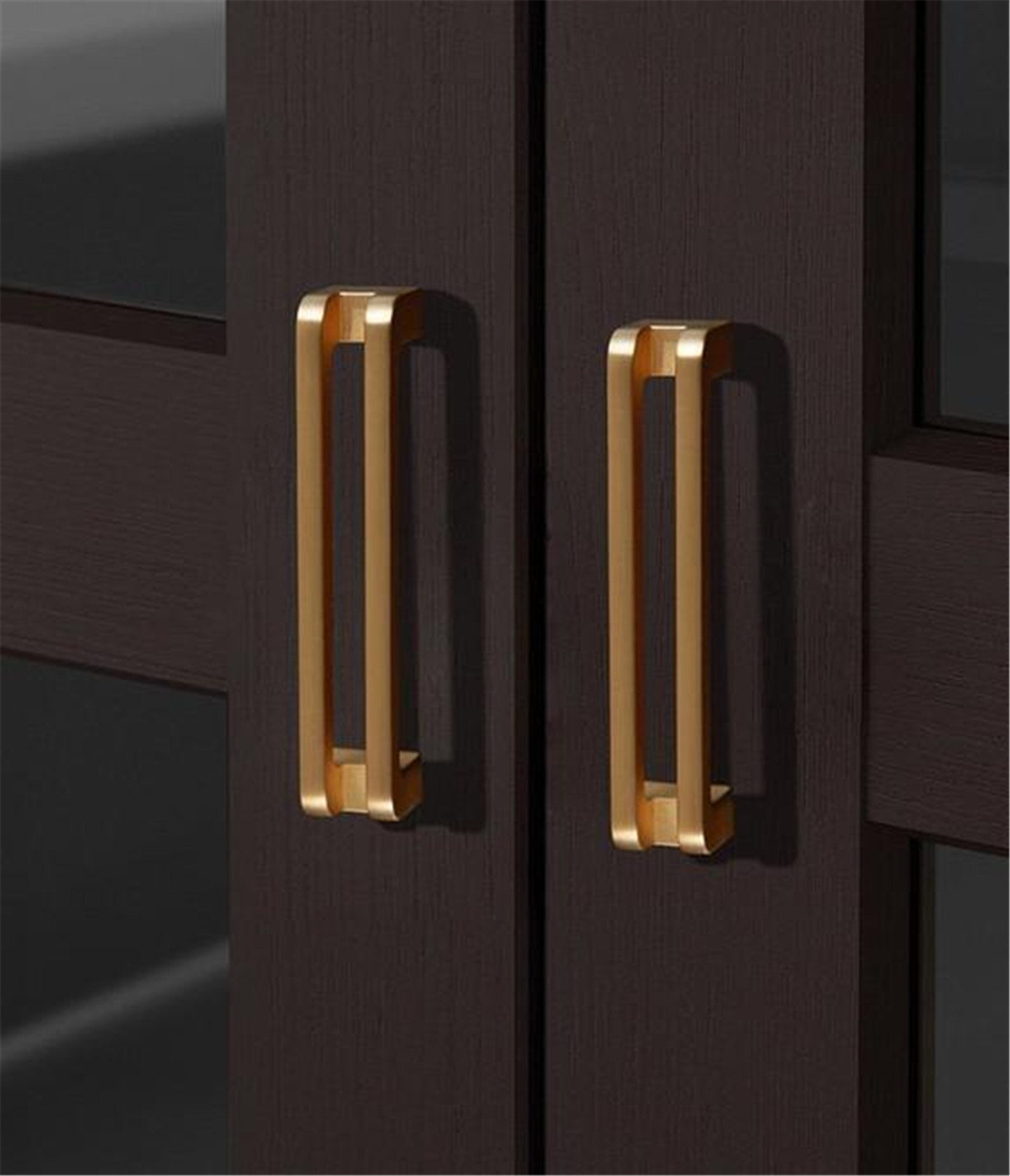 3.75 5 6.3'' Bright Gold Cabinet Door | Etsy