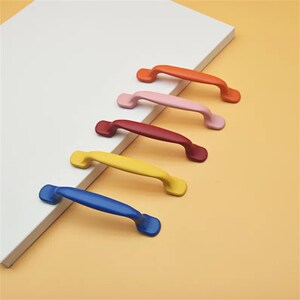 3.78" Colorful Cabinet Handles Drawer Knobs Pulls Kitchen Cabinet Door Handle Dresser Pull Kids ...