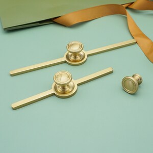 Solid Brass Knob With Backplate Unique Kitchen Cabinet Door Knobs Handles Cupboard Pull Handle ...