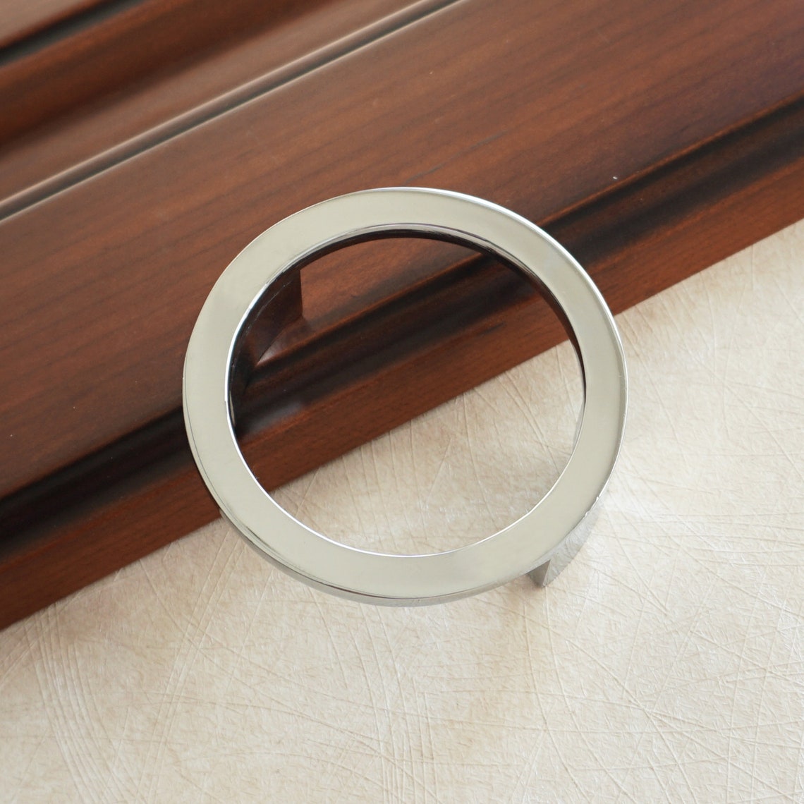 2.5'' Modern Bright Silver Drawer Ring Pulls Dresser - Etsy