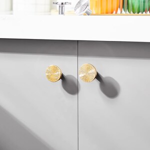 Hammered Modern Brass Small Drawer Knobs Cabinet Knobs Simple Drawer Knobs Door Knobs Cabinet ...