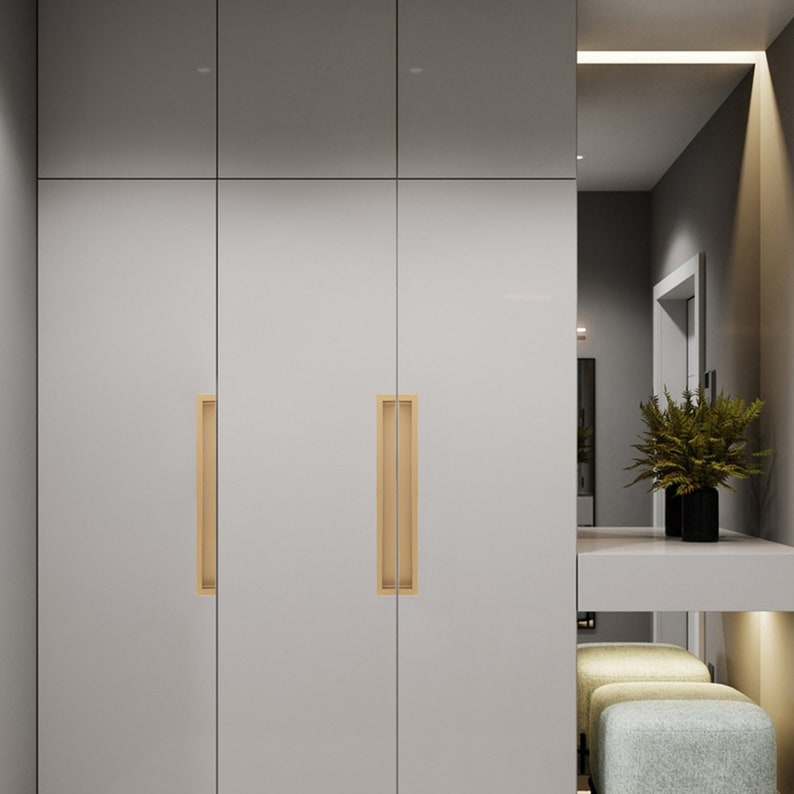 Invisible Drawer Pulls Embedded Concealed Handle Extended - Etsy