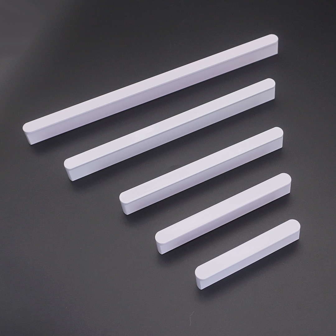 White Drawer Pulls Kitchen Cabinet Door Handles Dreser Handles Wardrobe ...