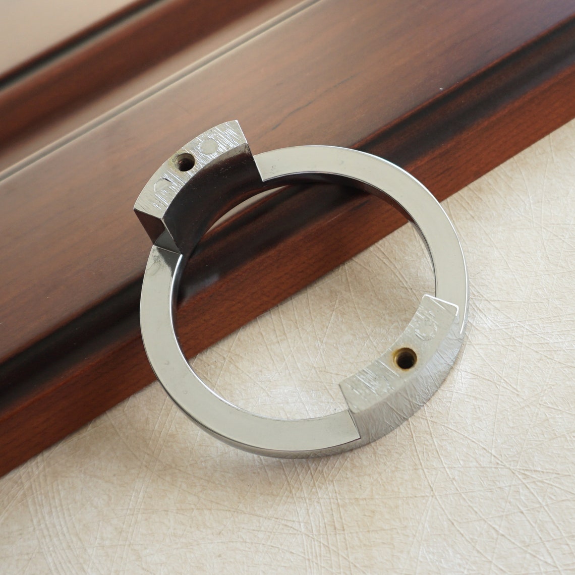 2.5'' Modern Bright Silver Drawer Ring Pulls Dresser - Etsy