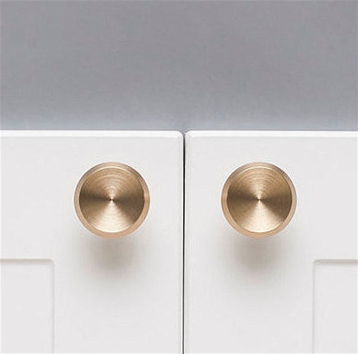 Brass Round Knobs Kitchen Cabinet Knob Handle Dresser Knobs - Etsy