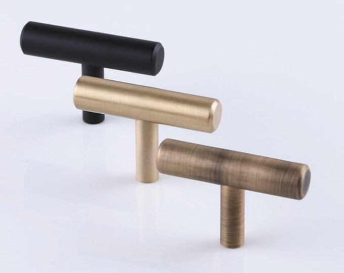 Solid Brass Material Ring Pulls Gold Brass Dresser Knobs - Etsy