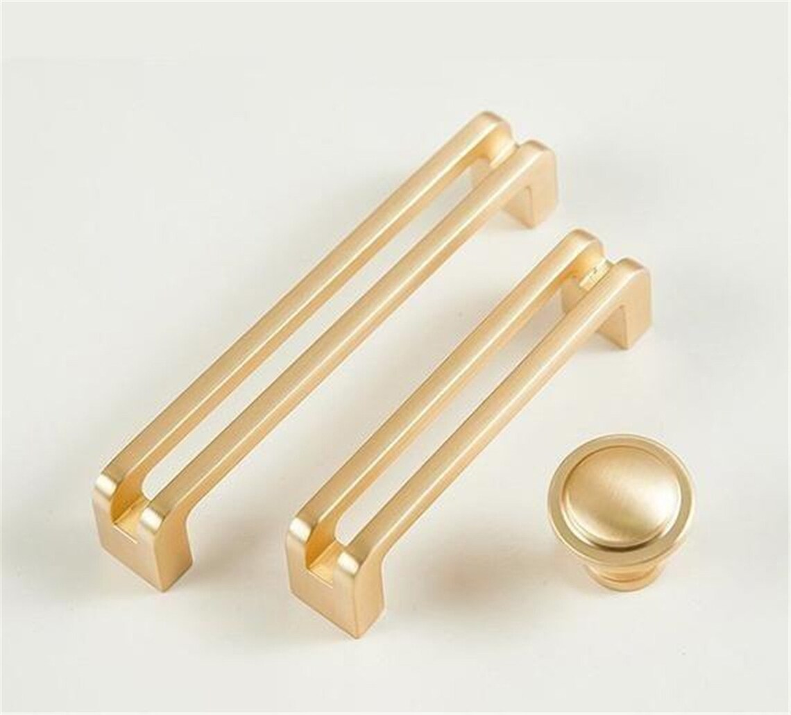 3.75 5 6.3'' Bright Gold Cabinet Door | Etsy