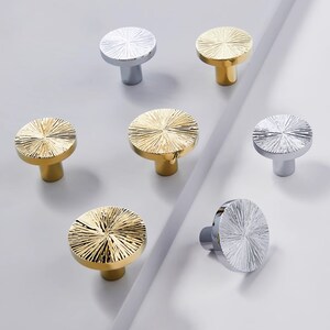 Hammered Modern Brass Small Drawer Knobs Cabinet Knobs Simple Drawer Knobs Door Knobs Cabinet ...