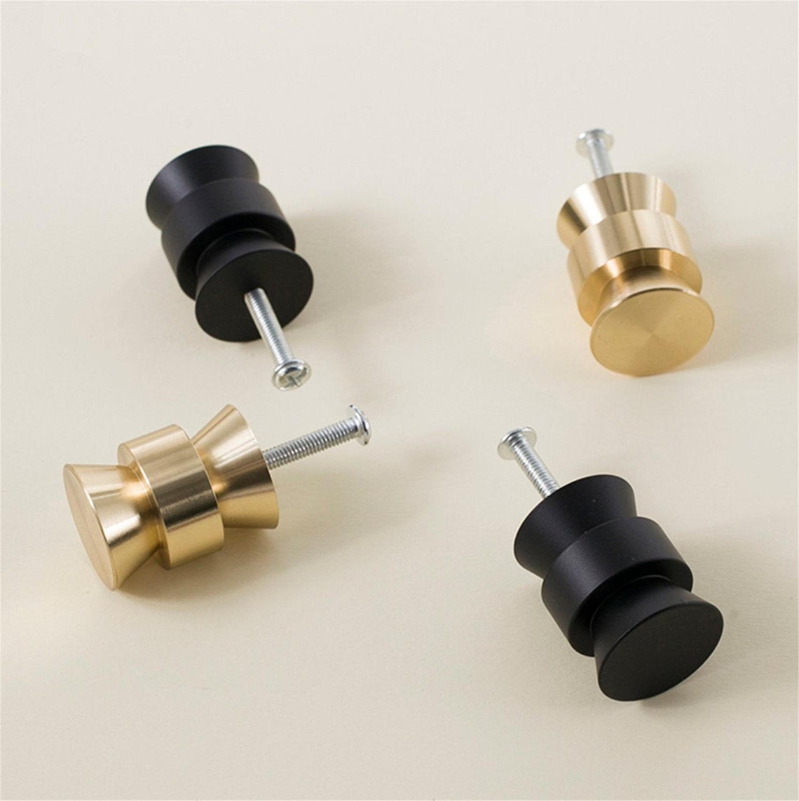 Unique Knobs Kitchen Cabinet Pulls Knobs Brass Black Drawer - Etsy