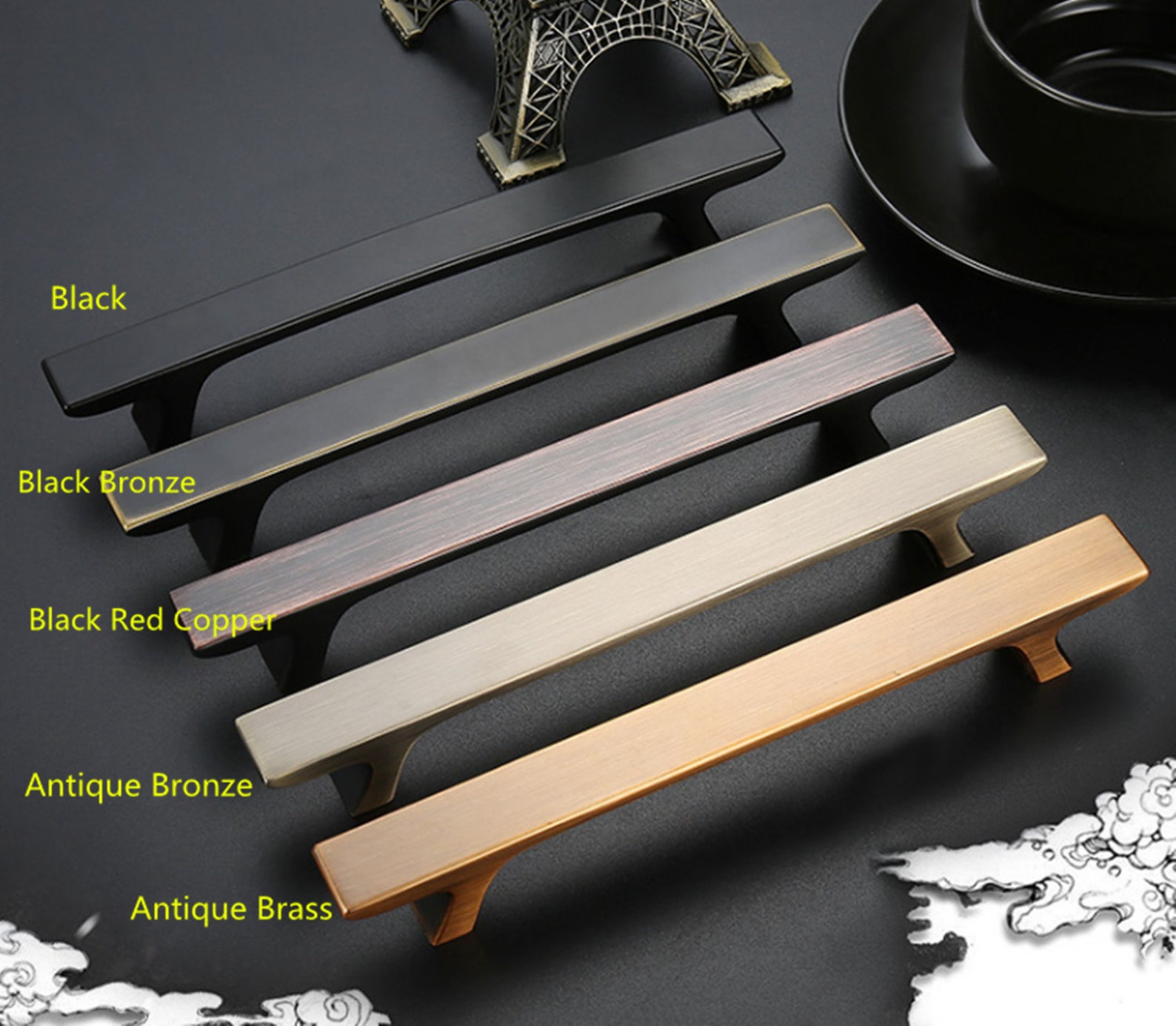 3.78 5 Kitchen Cabinet Handles Pulls Dresser Knobs | Etsy