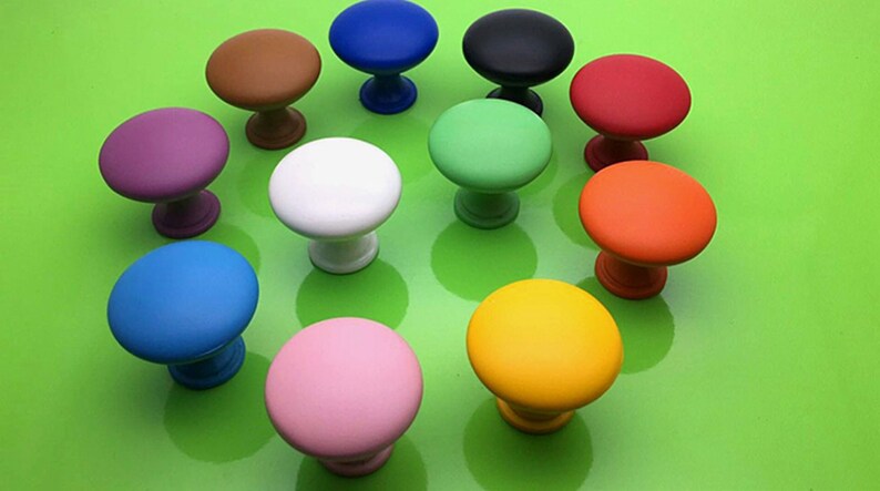 Colorful Knob Drawer Knobs Pulls Kitchen Cabinet Knobs Dresser - Etsy