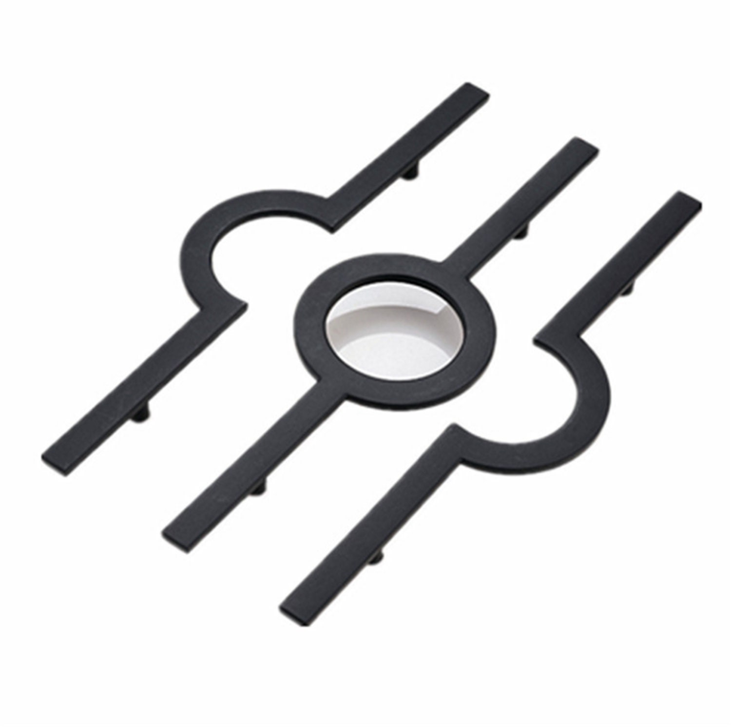 5 Brass Circle Drawer Pulls Handles Semi-circle Wardrobe | Etsy