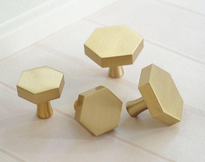 Solid Brass Material Ring Pulls Gold Brass Dresser Knobs - Etsy