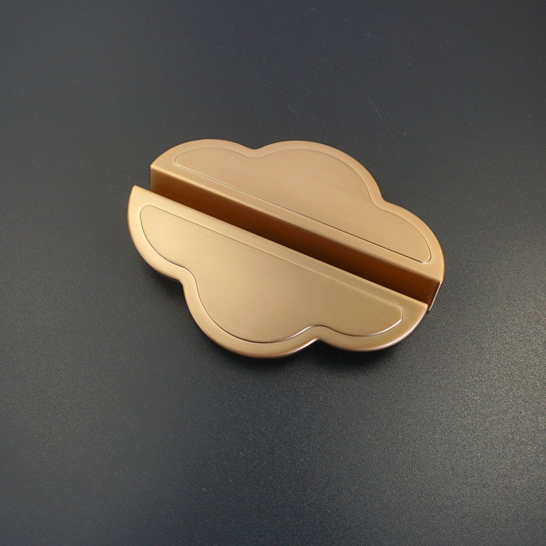 3.78champagne Gold Drawer Pulls Knobs Cloud Design Cupboard - Etsy