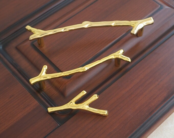 Solid Brass Material Ring Pulls Gold Brass Dresser Knobs - Etsy