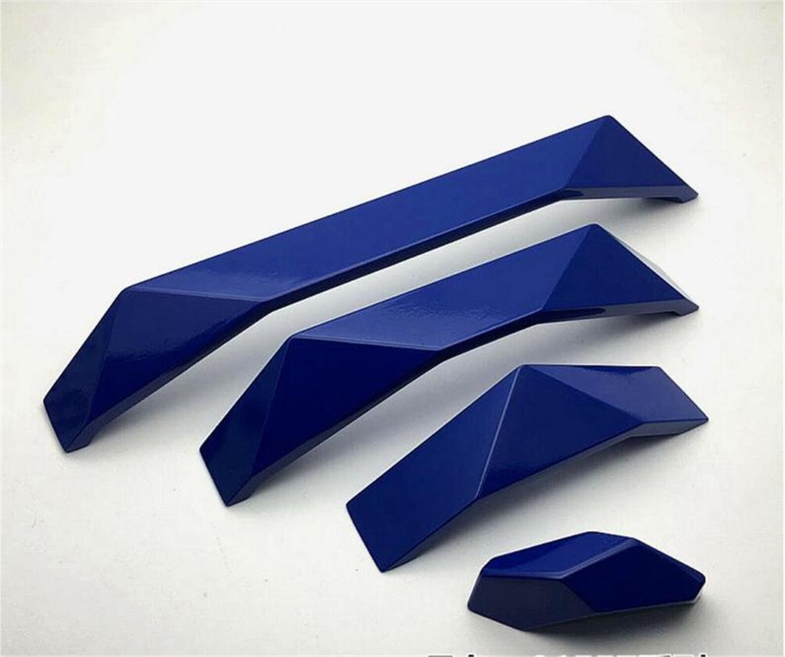 1.25 2.5 5 7.5blue Matte Black Cabinet Pull - Etsy