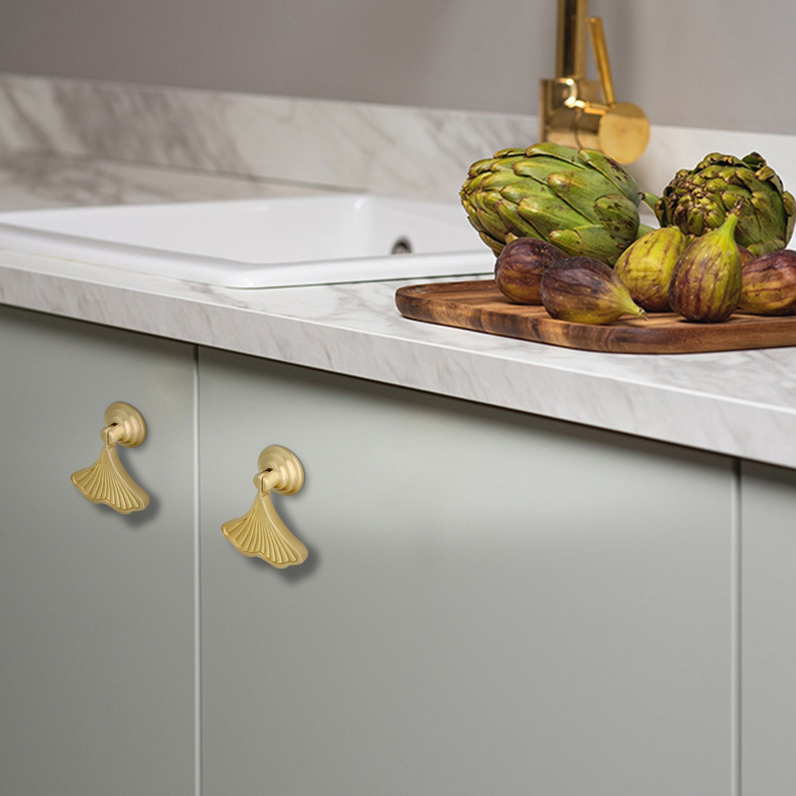 Brass Ginkgo Knobs Pulls Furniture Knobs Cabinet Pulls Knobs - Etsy