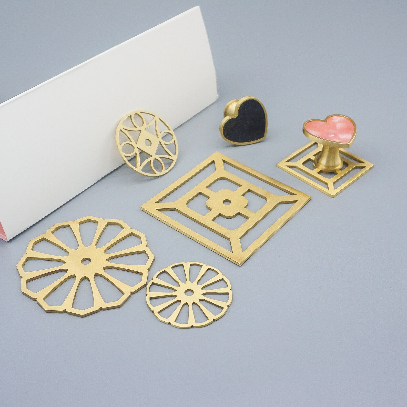 Heart Knob Colorful Cabinet Door Knob Brass Knob Plate Drawer - Etsy