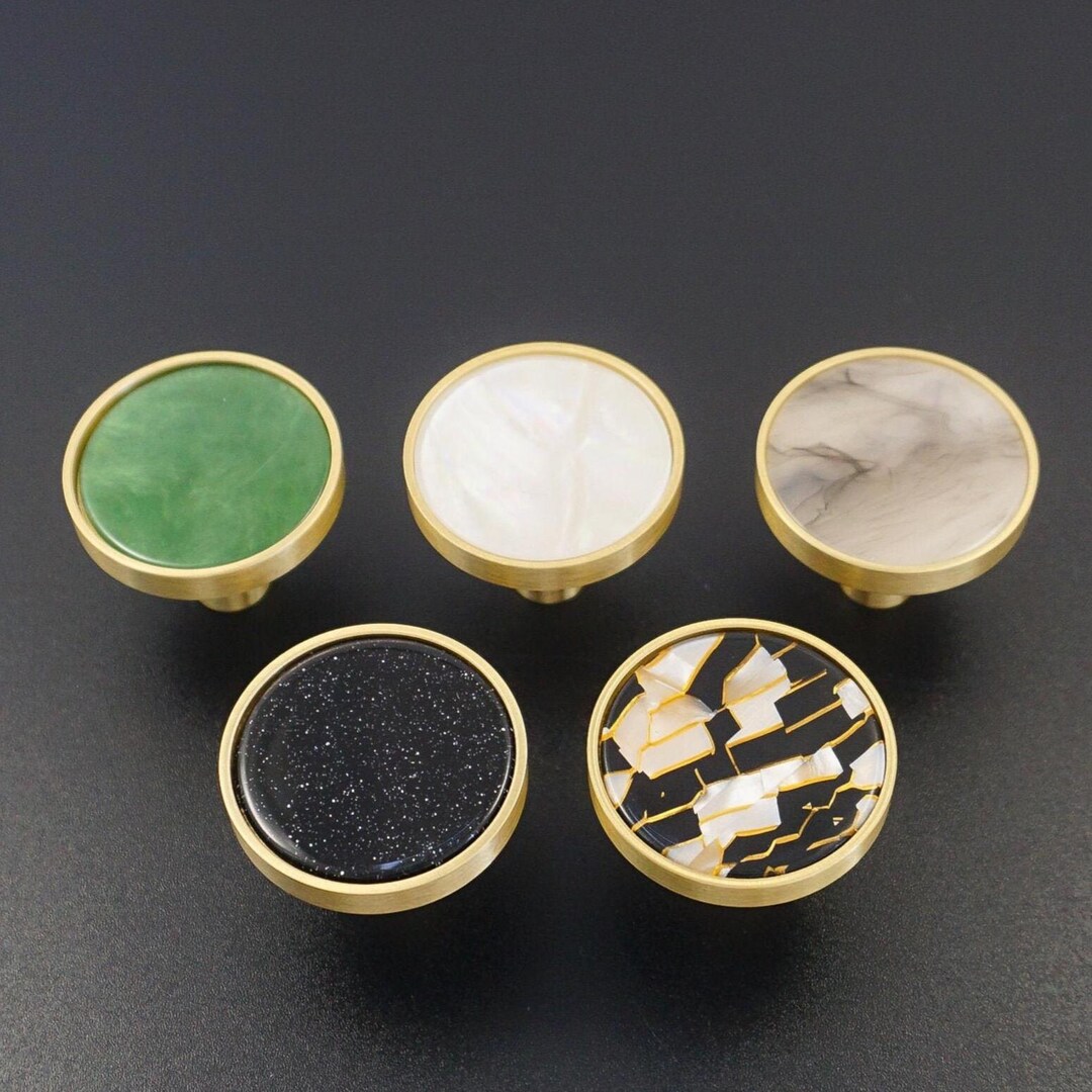 Colorful Brass Knob Cabinet Door Knob Drawer Knobs Pulls Handles ...