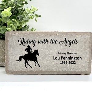 Memorial Stone - Sympathy Gift Bereavement Gift Funeral Gift -cowboy ...