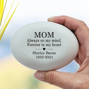 Mother Memorial Stone Mom Memorial Sympathy Gift Condolence Gift Custom ...