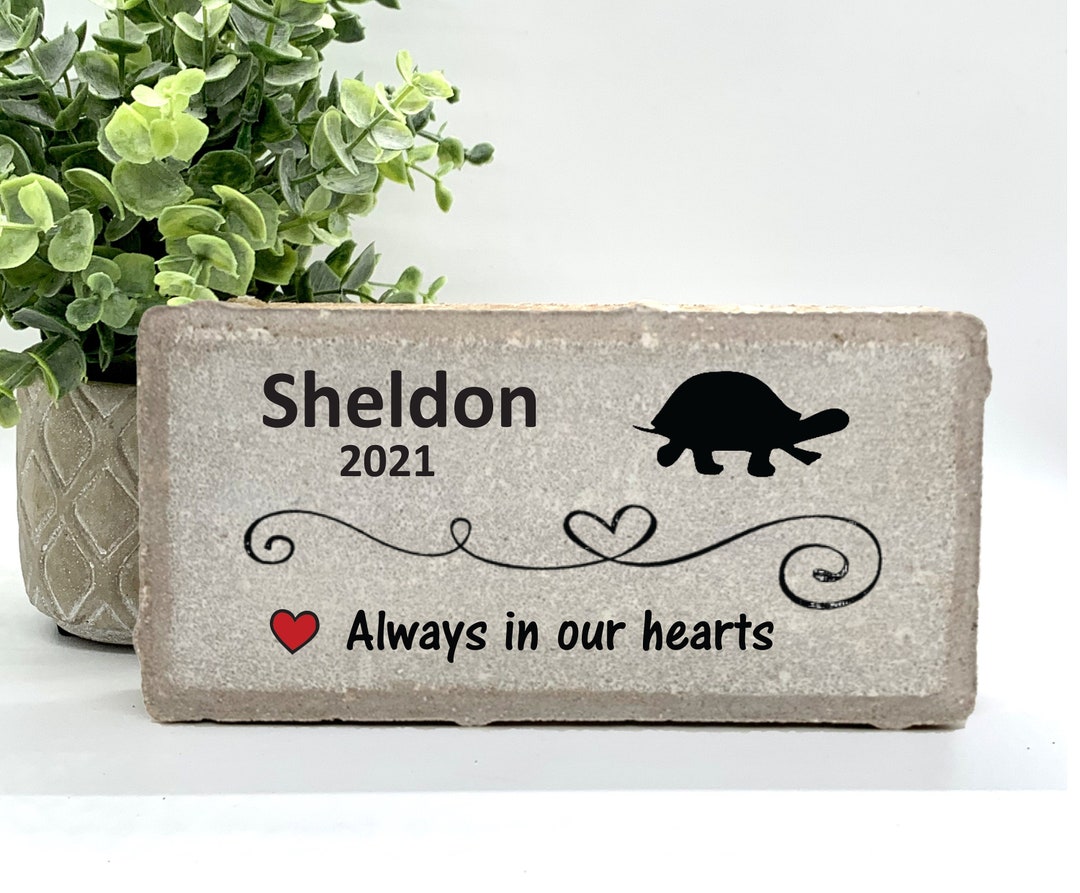 Turtle Memorial Stone- Personalized Pet Keepsake - Pet Memorial Stone ...