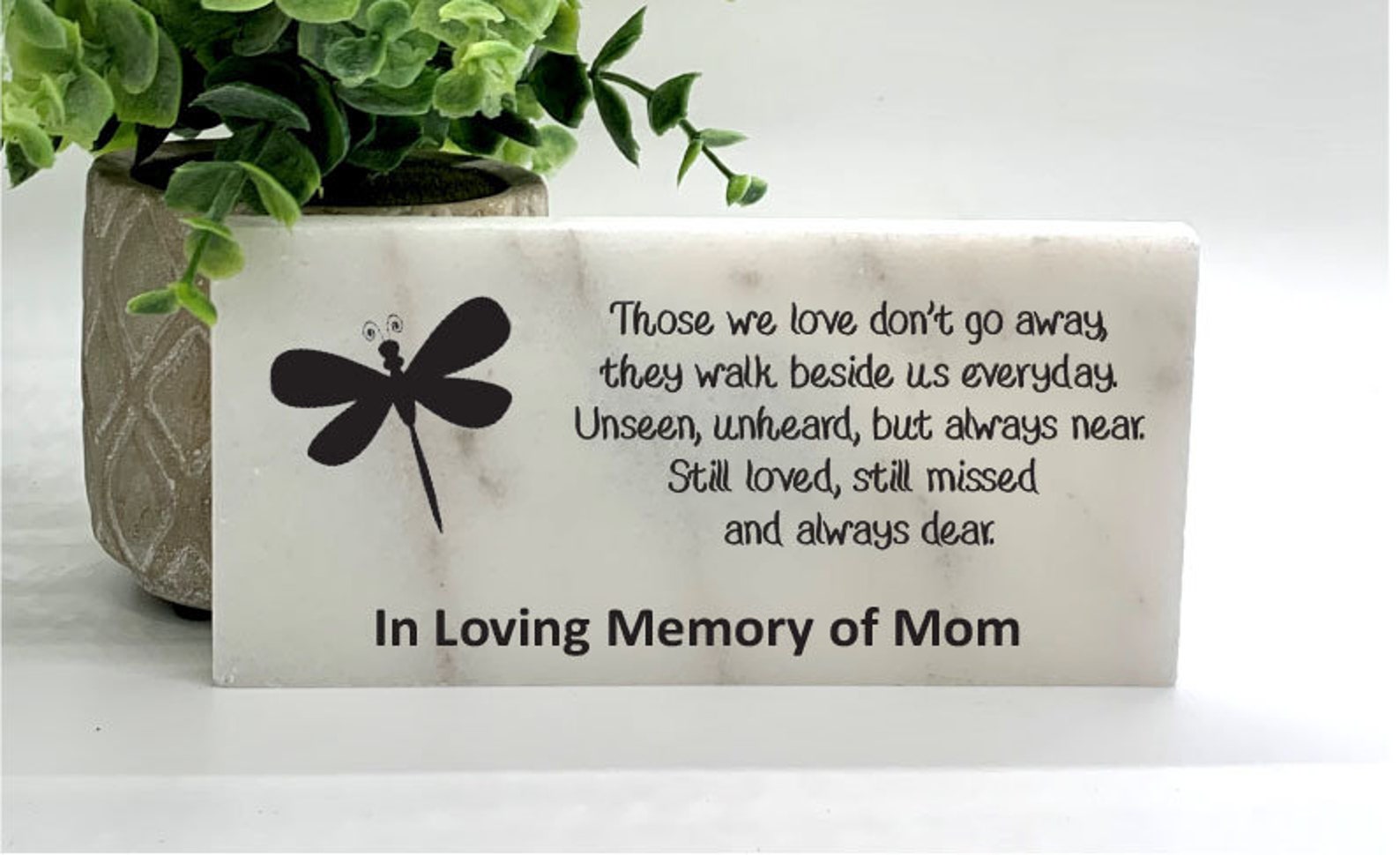 Dragonfly Memorial Stone Sympathy Gift in Loving Memory - Etsy