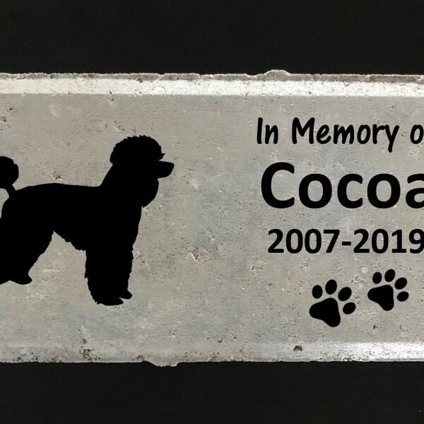 Poodle Memorial - Etsy