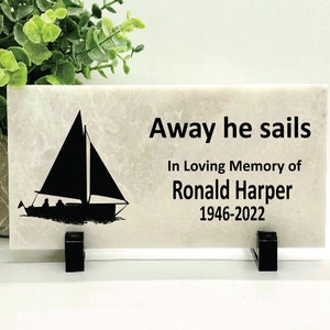 Sailor Memorial Stone - Sympathy Gift Bereavement Gift Funeral Gift ...