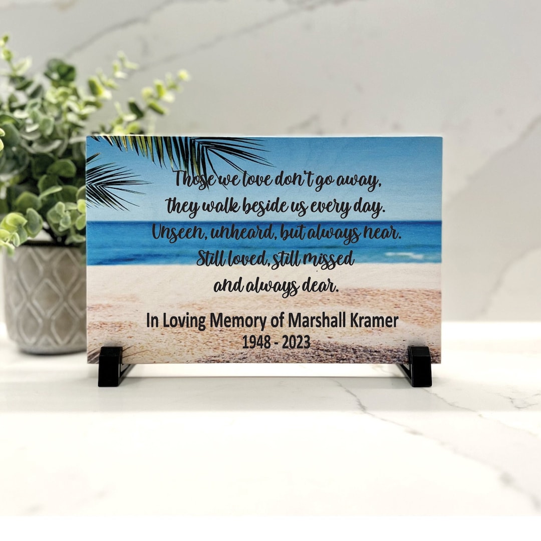 Beach Memorial - Memorial Keepsake - Sympathy Gift - Bereavement Gift ...