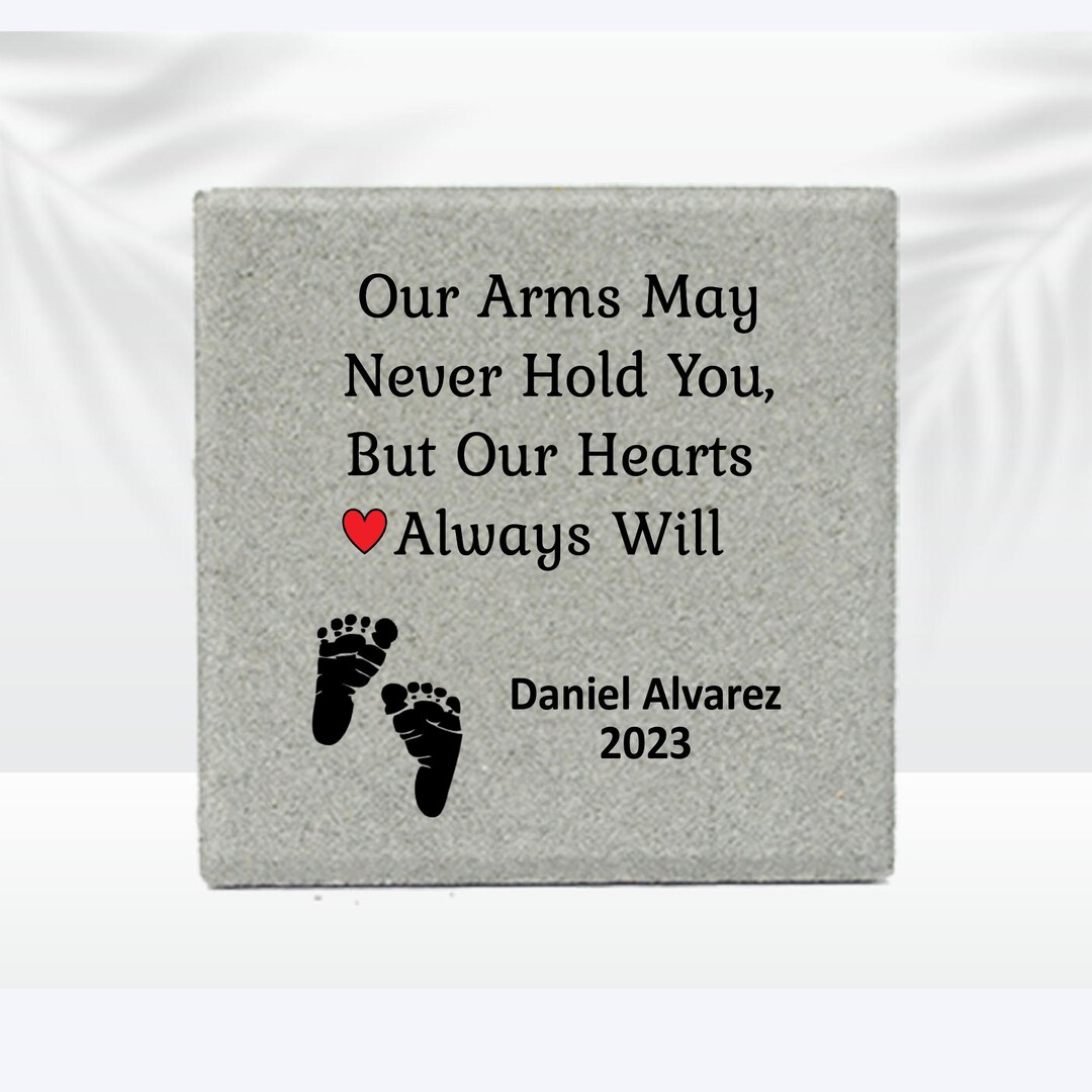 Baby Memorial Stone- Loss of Baby - Miscarriage Memorial - Personalized ...