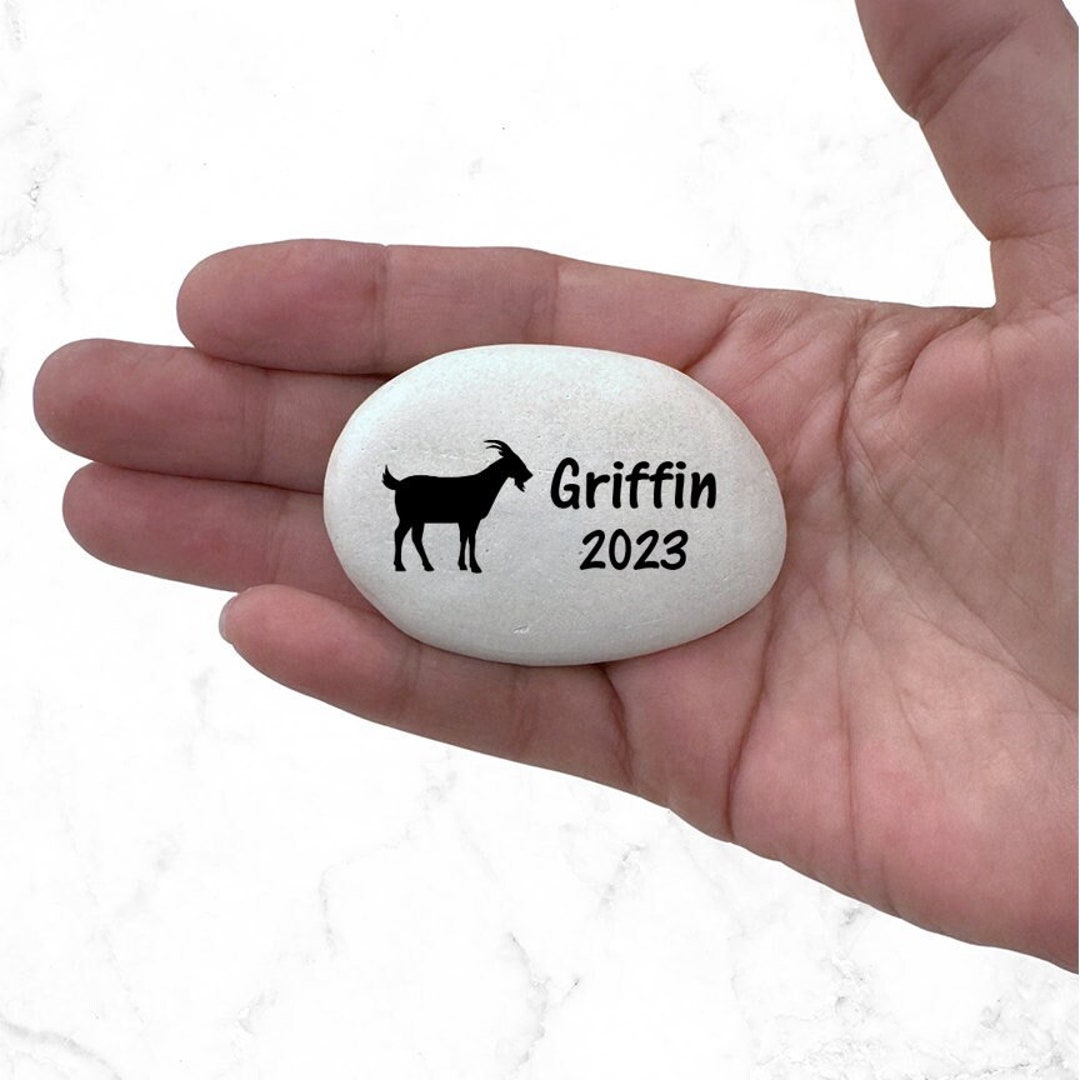 Goat Memorial Stone- Personalized Pet Keepsake- Pet Loss Gift - Custom ...