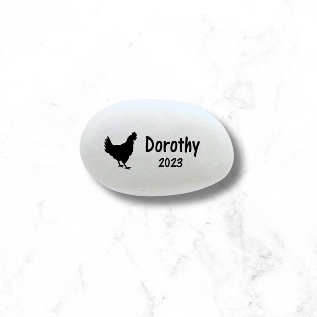 Chicken Memorial Stone - Pet Loss Gift - Custom Chicken Sympathy Gift ...
