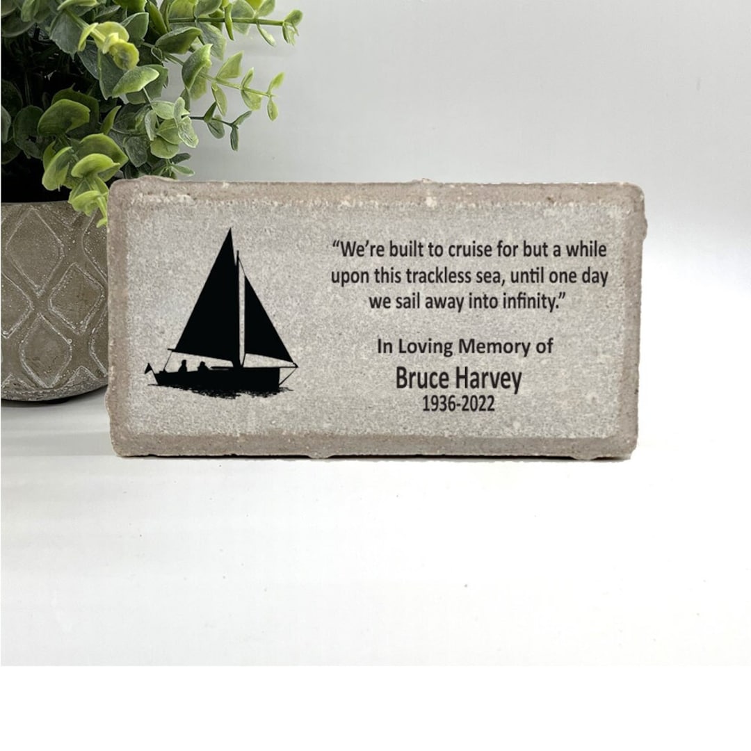 Sailor Memorial Stone - Sympathy Gift Bereavement Gift Funeral Gift ...