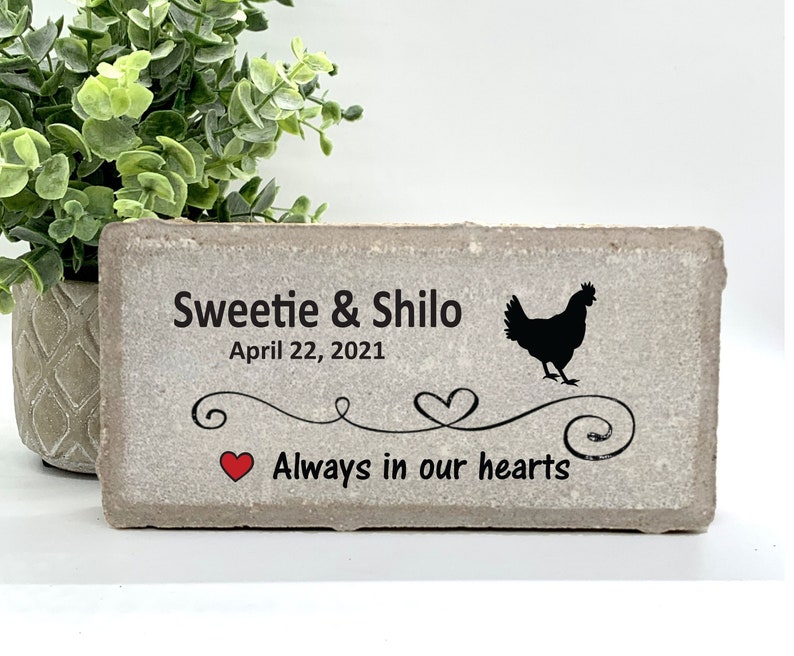 Chicken Memorial Stone Personalized Pet Memorial Gift Pet | Etsy