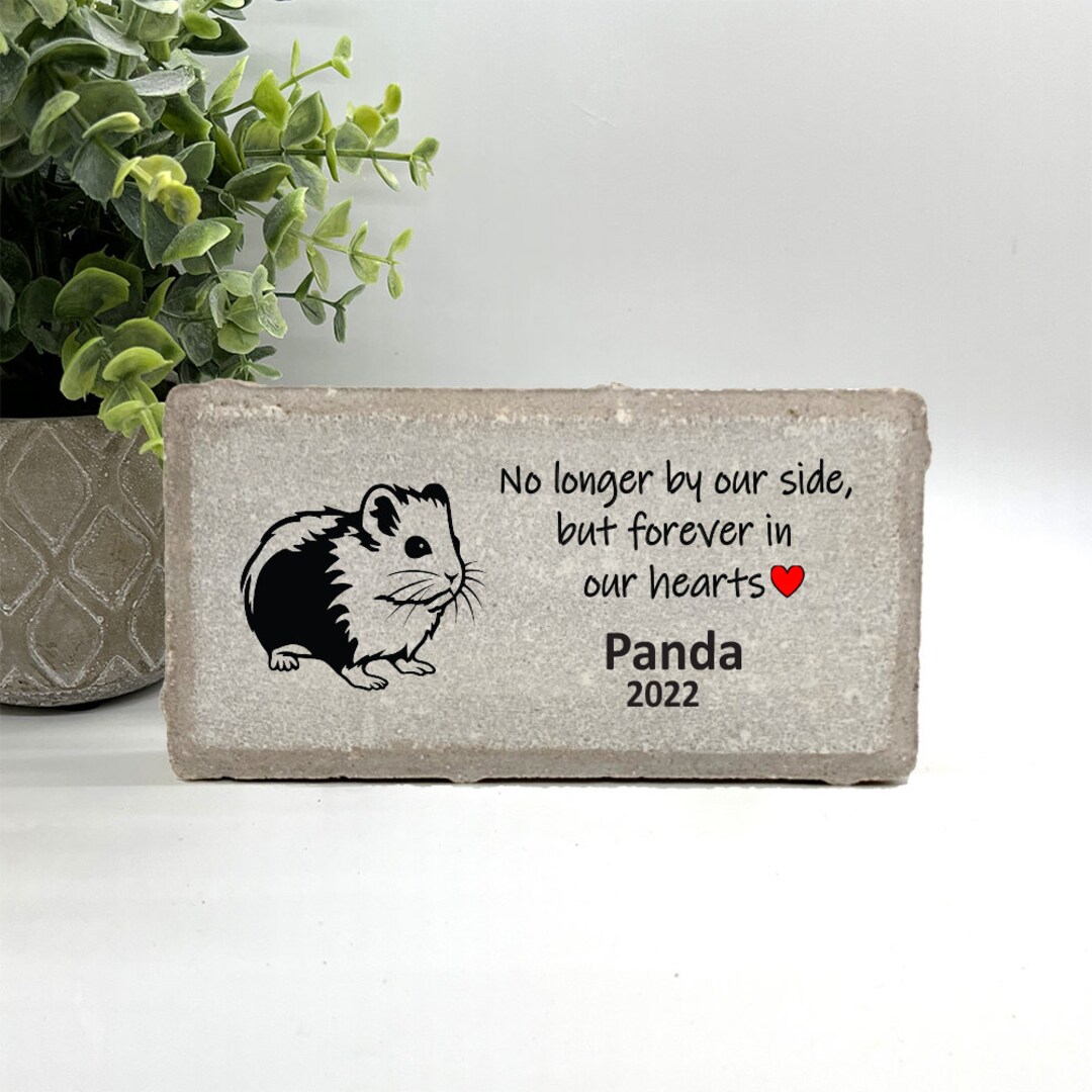Hamster Memorial Stone - Hamster Memorial Gift -sympathy Gift ...