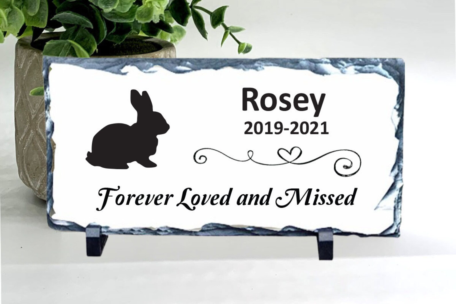 Rabbit / Bunny Memorial Stone Personalized Pet Remembrance - Etsy