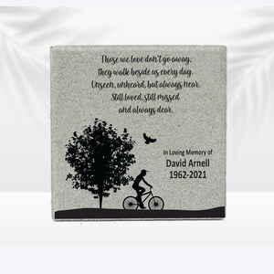 Memorial Stone - Bicycle Memorial Stone - Sympathy Gift Bereavement ...